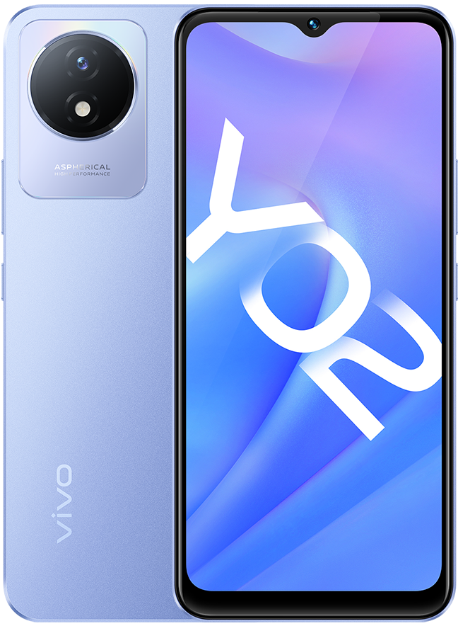 Смартфон vivo y02 лавандовое поле, 2 / 32 Гб,